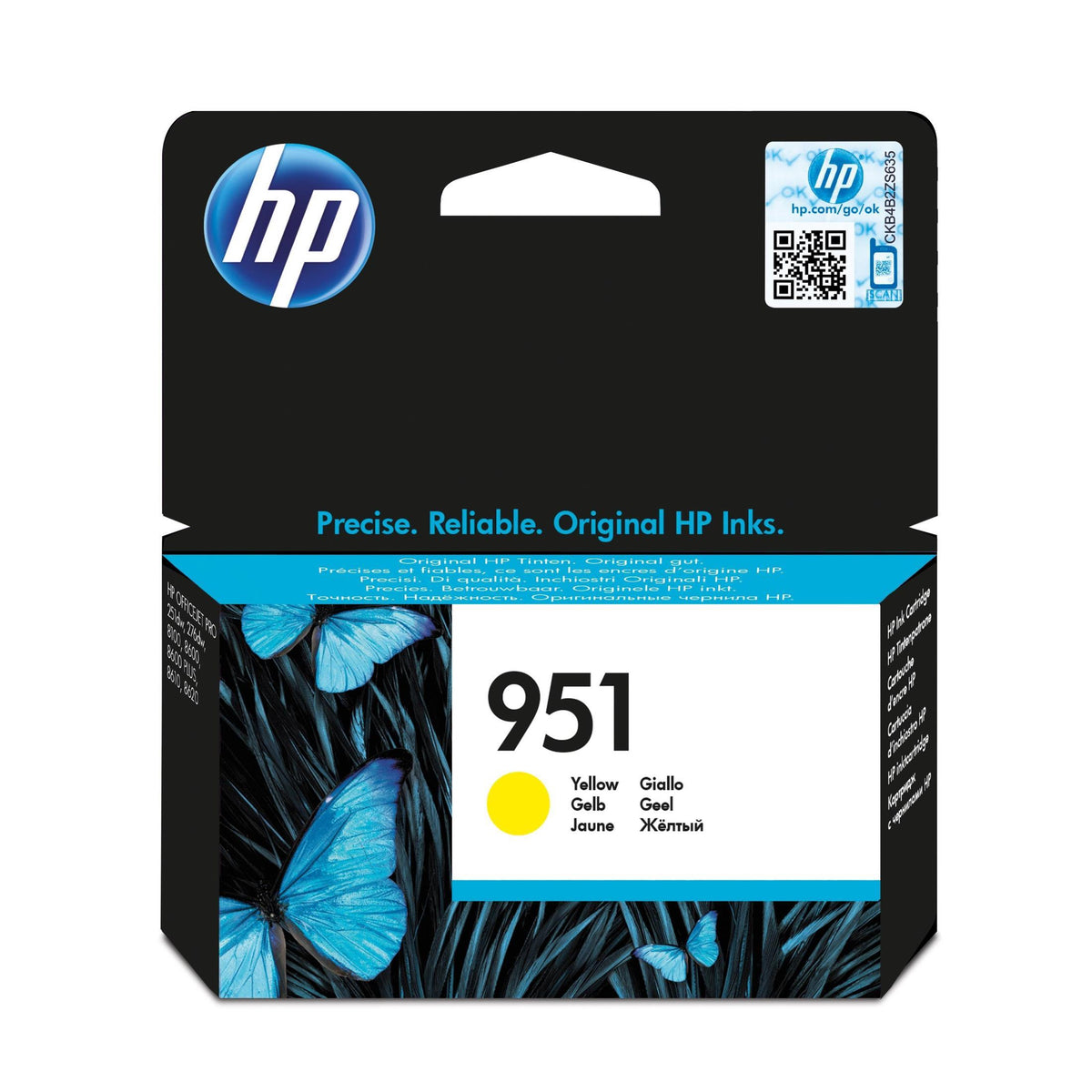 HP 951 Yellow Standard Yield Printer Ink Cartridge Original CN052AE Si ...
