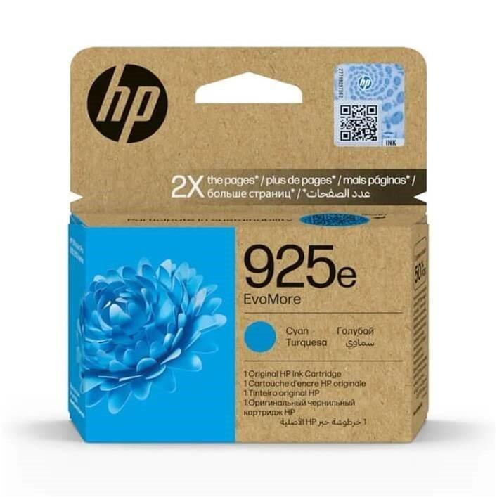 HP 925e EvoMore Cyan Printer Ink Cartridge Original 4K0W0PE Single-pac ...
