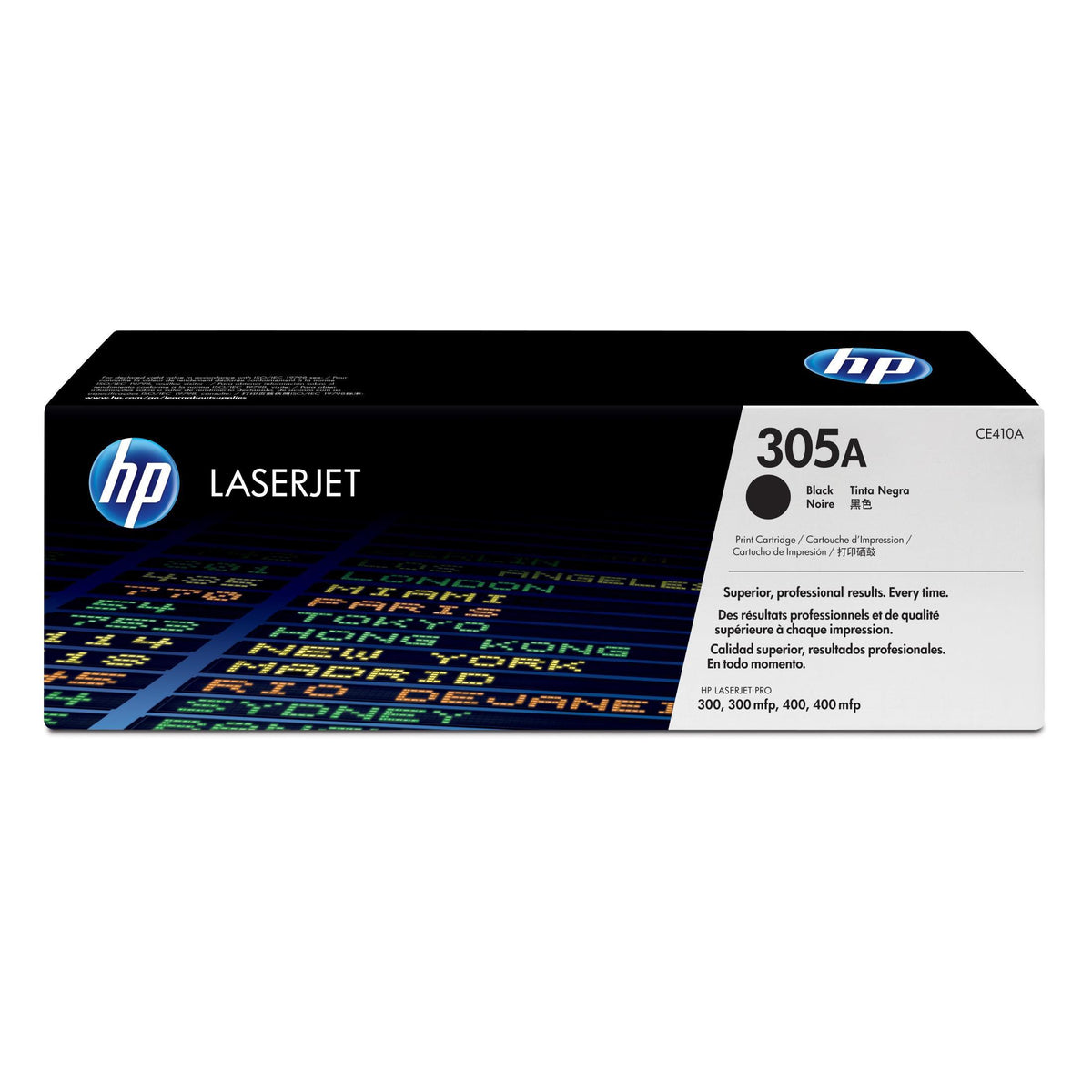HP 305A Black Toner Cartridge 2,090 Pages Original CE410A Single-pack ...