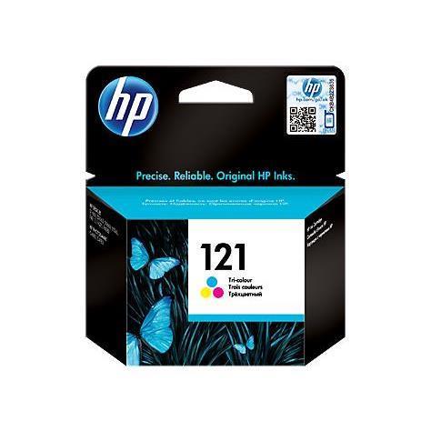 HP 121 Tri-Colour Printer Ink Cartridge Original CC643HE Single-pack ...