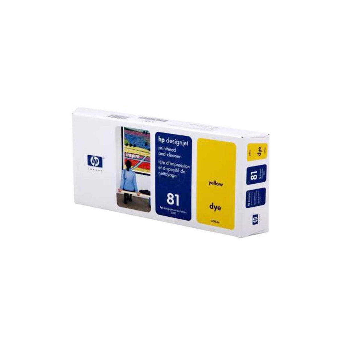 HP 81 Yellow DesignJet Dye Printhead and Printhead Cleaner C4953A – HP Shop