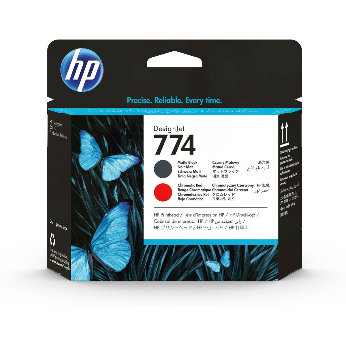 HP 774 DesignJet Matte Black Chromatic Red Standard Yield Printhead Or ...