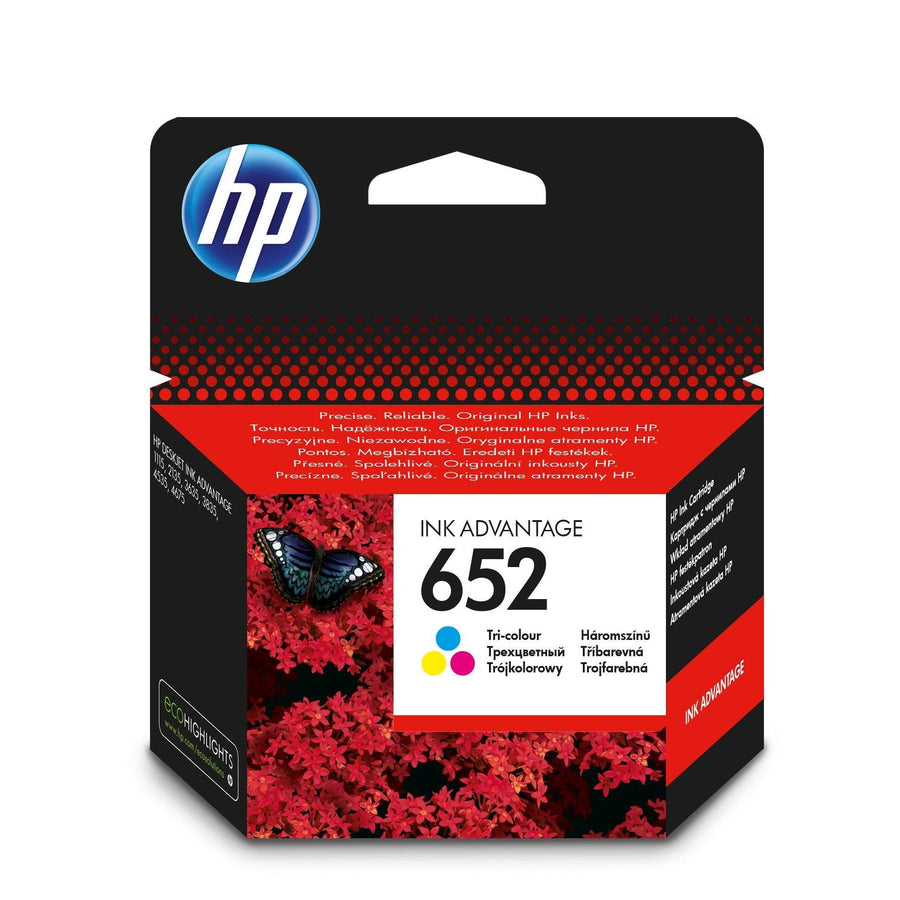 HP 652 Ink Advantage Tri-Colour Printer Cartridge Original F6V24AE Sin ...