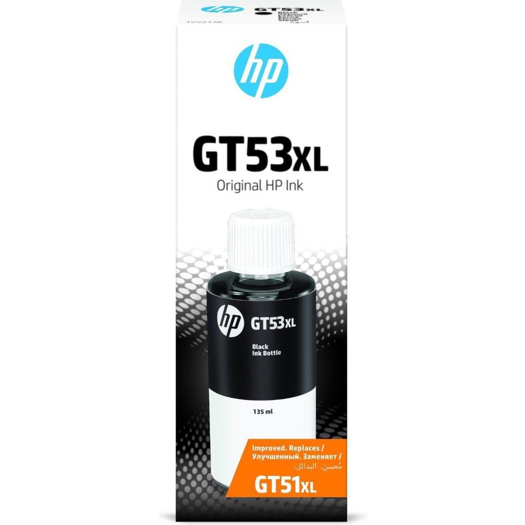 HP GT53XL 135-ml Bottle Black High Yield Printer Ink Cartridge Origina ...