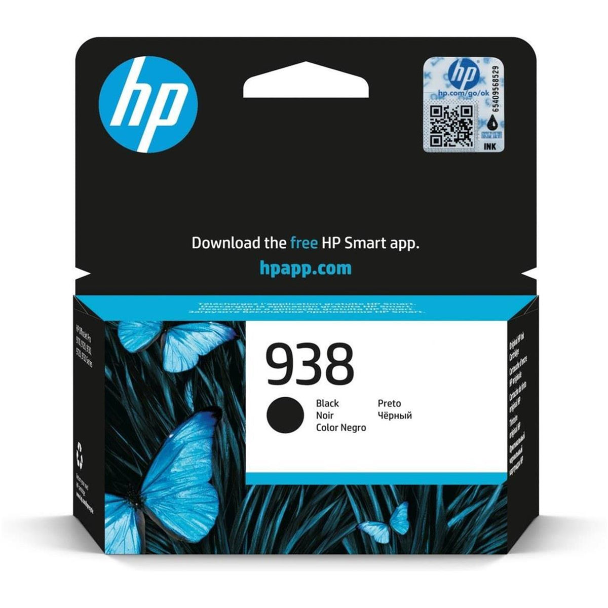HP 938 Black Printer Ink Cartridge Original 4S6X8PE Single-pack – HP Shop